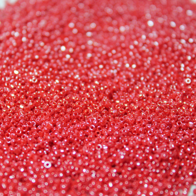 Opaque Red Luster ~ 15/0 3CUT 426 – Powwowbling