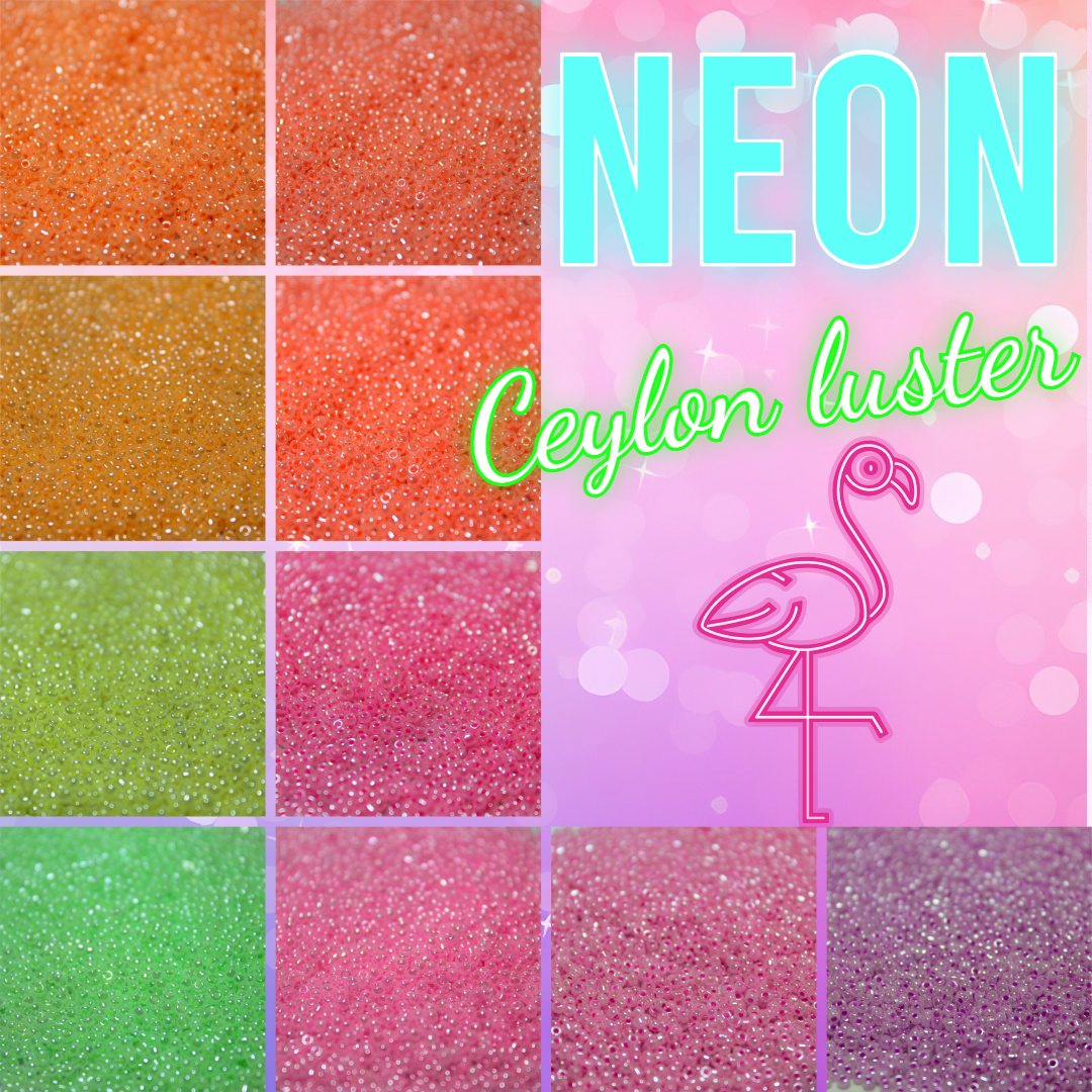 11/0 10 Tube Neon Ceylon Luster Set #11 – Powwowbling