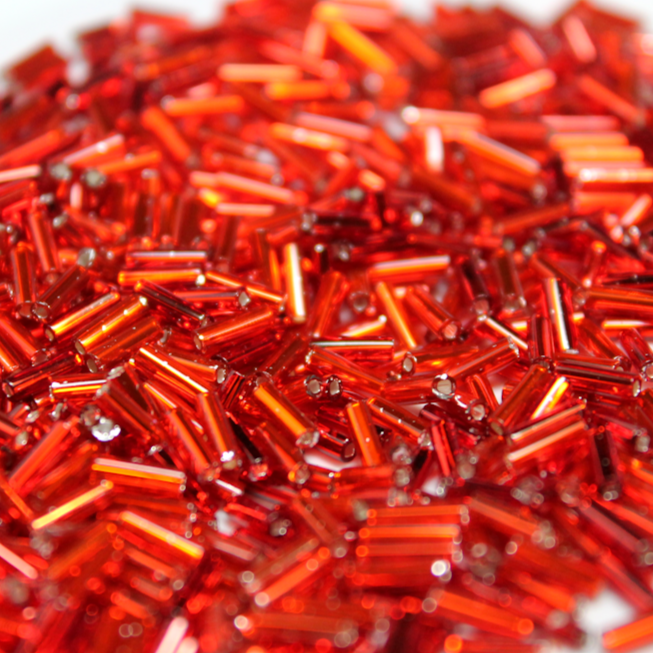 Silver Lined Red Bugles ~ 6mm STRAIGHT 11 – Powwowbling