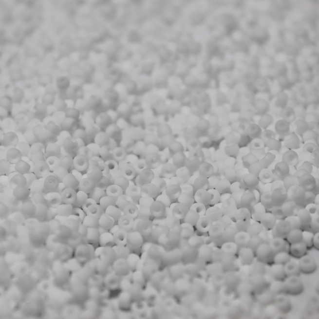 Opaque Matte White ~ 11/0 JSB F402A| Powwowbling
