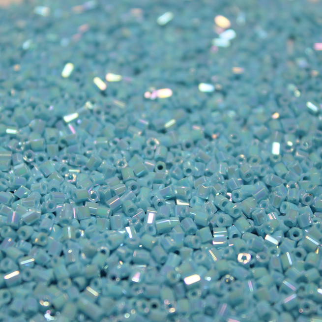 Opaque Turquoise Blue Luster ~ 11/0 HEX 430A – Powwowbling