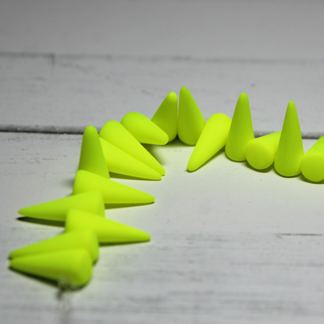 7x17mm Spike - Matte Neon Yellow ~ Spike 29 – Powwowbling